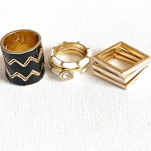 Jewelry | Three Sets Of 3 Rings | Poshmark